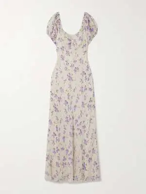 LoveShackFancy Madara Floral-print Maxi Dress