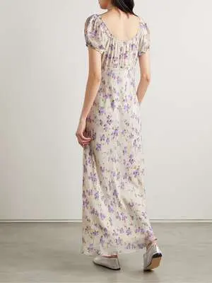 LoveShackFancy Madara Floral-print Maxi Dress