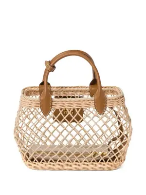Miu Miu Interwoven Tote Bag - Neutrals