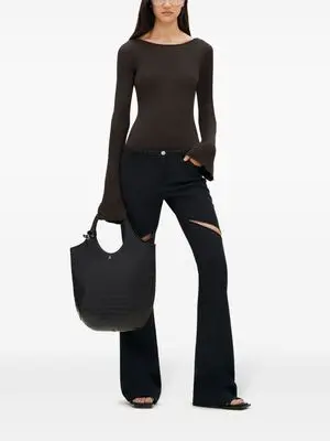 COURREGES Ellipse Low-rise Trousers - Black