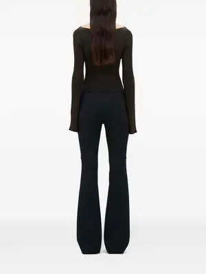 COURREGES Ellipse Low-rise Trousers - Black