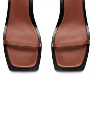 COURREGES Stream 75mm Leather Sandals