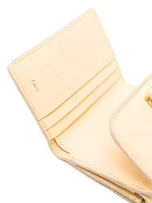 Chloé Tri-fold Leather Wallet - Yellow