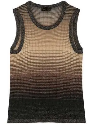ROBERTO COLLINA Gradient Ribbed Tank Top