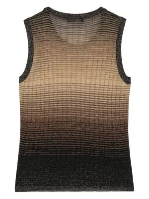 ROBERTO COLLINA Gradient Ribbed Tank Top