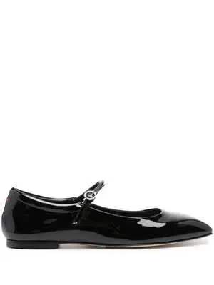 AeydĒ Uma Leather Ballerinas - Black