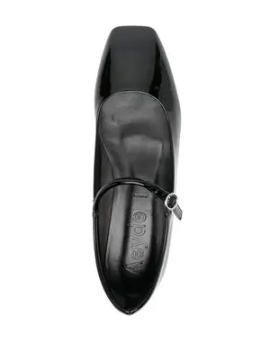 AeydĒ Uma Leather Ballerinas - Black