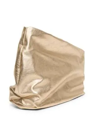 Marsèll Fantasmino Asymmetric Leather Clutch - Gold