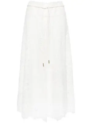 Zimmermann Ottie Flared Midi Skirt