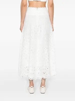 Zimmermann Ottie Flared Midi Skirt