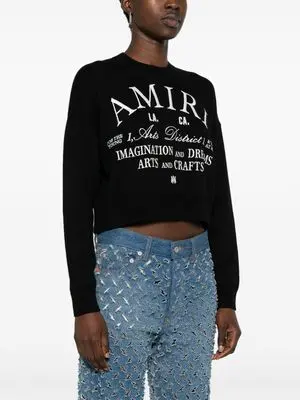 Amiri Logo-embroidered Cotton Jumper