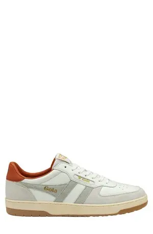 Gola Hawk Leather Sneaker - White/smoke/moody Orange