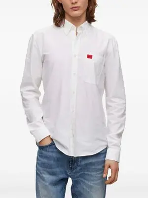 Hugo Logo-appliqué Cotton Shirt
