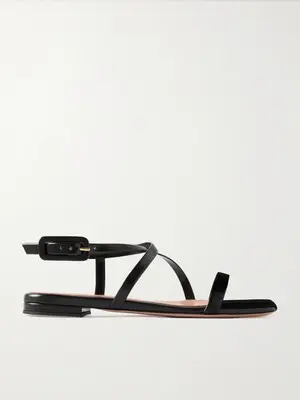 GIANVITO ROSSI Tokio Leather Sandals - Black