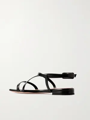 GIANVITO ROSSI Tokio Leather Sandals - Black