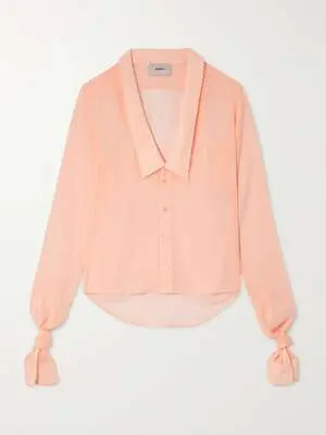 Coperni Chiffon Blouse - Peach
