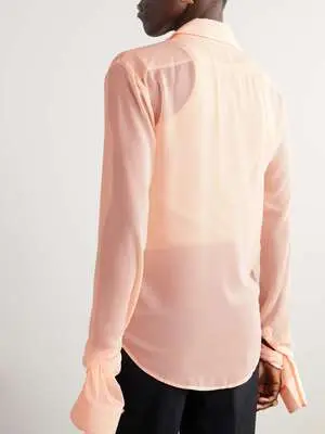 Coperni Chiffon Blouse - Peach