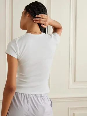 CDLP Ribbed Stretch T-shirt - White