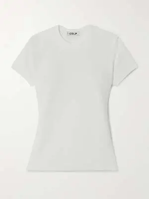 CDLP Ribbed Stretch T-shirt - White