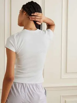 CDLP Ribbed Stretch T-shirt - White