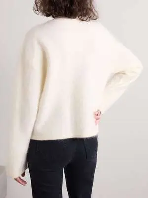 LISA YANG Kiana Brushed-cashmere Cardigan