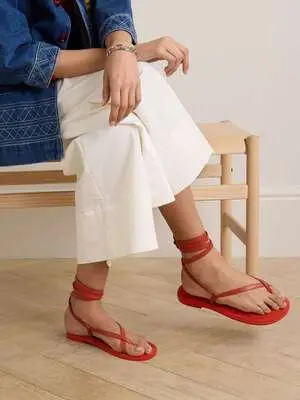 A.emery Elliot Lace-up Leather Sandals