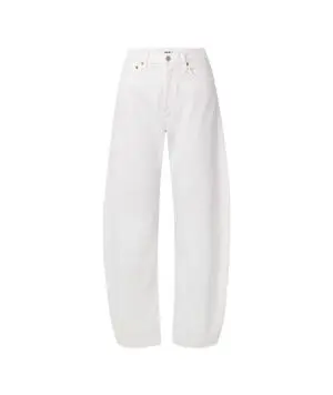 AGOLDE Luna High-rise Barrel-leg Jeans - White