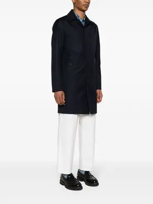 Sandro Waterproof Technical Fabric Raincoat - Blue
