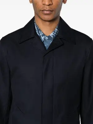 Sandro Waterproof Technical Fabric Raincoat - Blue