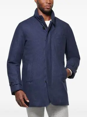 NORWEGIAN WOOL Down-lined Virgin Wool Coat
