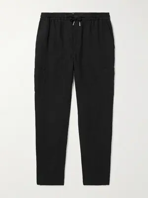 Men's Black Tapered Trousers