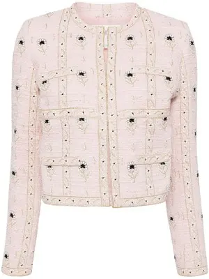 Giambattista Valli Floral-jacquard Jacket - Pink