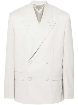 Givenchy Double-breasted Wool Blazer - Neutrals