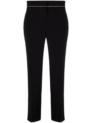 Max Mara Stella Cropped Trousers - Black