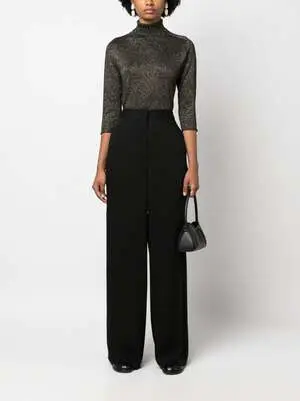 Fabiana Filippi High-waisted Palazzo Trousers - Black