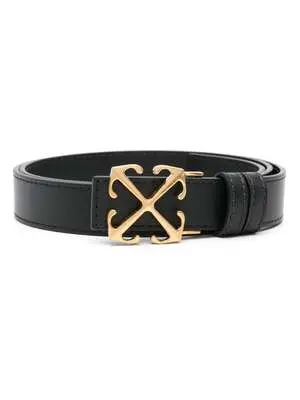 Off-White Arrow Leather Belt - Black