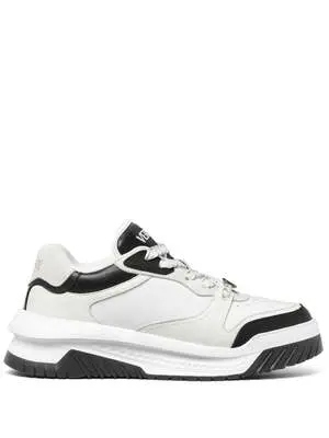 Versace Odissea Leather Sneakers - White