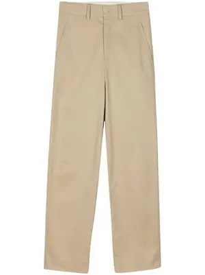 BODE High-rise Straight-leg Cotton Trousers