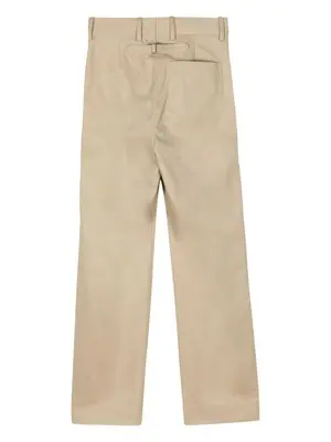 BODE High-rise Straight-leg Cotton Trousers