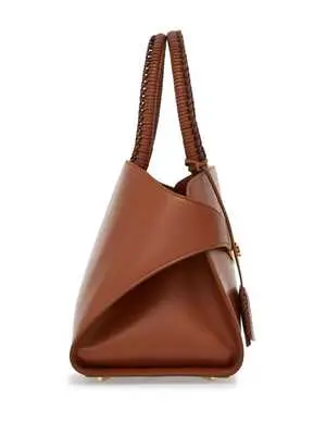 FERRAGAMO The Hug Small Leather Tote Bag - Brown