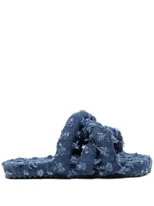 YUME YUME Tyre Padded Denim Slides