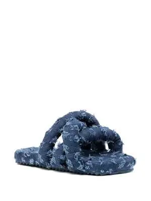 YUME YUME Tyre Padded Denim Slides