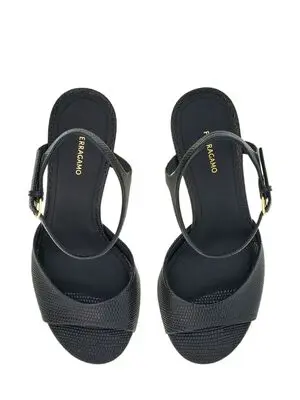 FERRAGAMO Cage 85mm Leather Sandals
