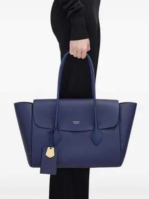 FERRAGAMO Large East-west Leather Tote Bag