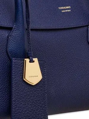 FERRAGAMO Large East-west Leather Tote Bag