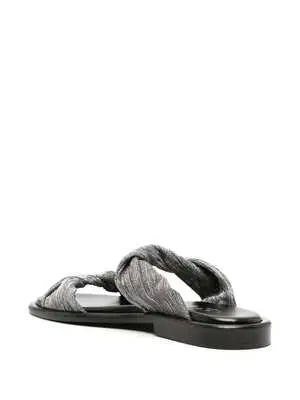 IRO PARIS Twist Glitter Flat Slides