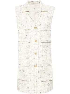 ANINE BING Single-breasted Tweed Gilet