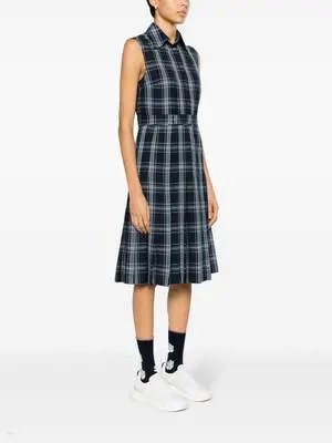 Thom Browne Plaid Shirtdress