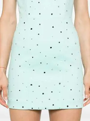 Giuseppe Di Morabito Rhinestoned Strapless Mini Dress
