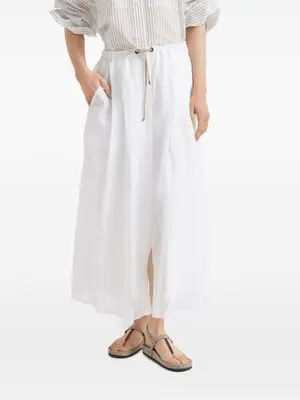 Brunello Cucinelli A-line Cotton Maxi Skirt